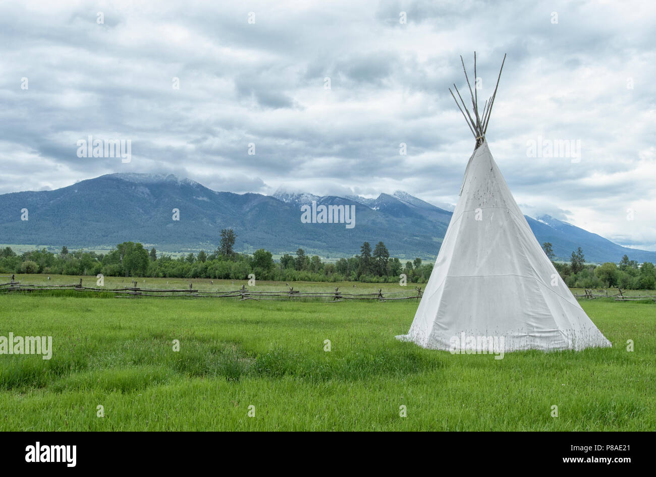 Amérique du Nord ; United States ; Montana ; Fort Connah ; lieu ...
