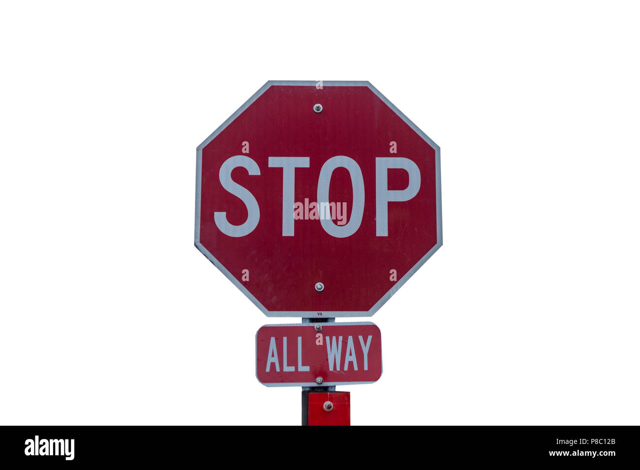 Transportation intersection stop sign Banque de photographies et d ...