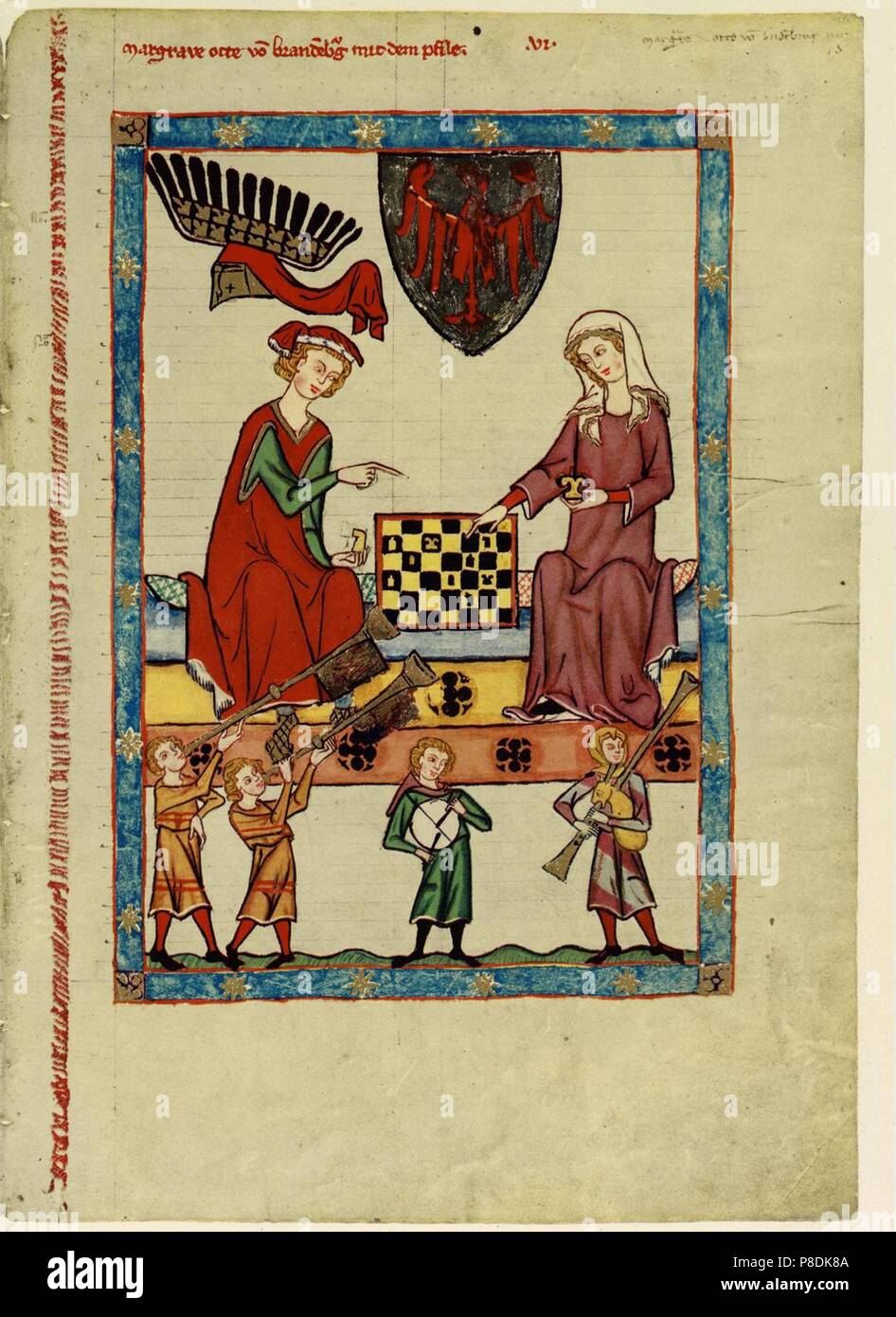 Miniature de tambour du codex manesse Banque de photographies et d ...