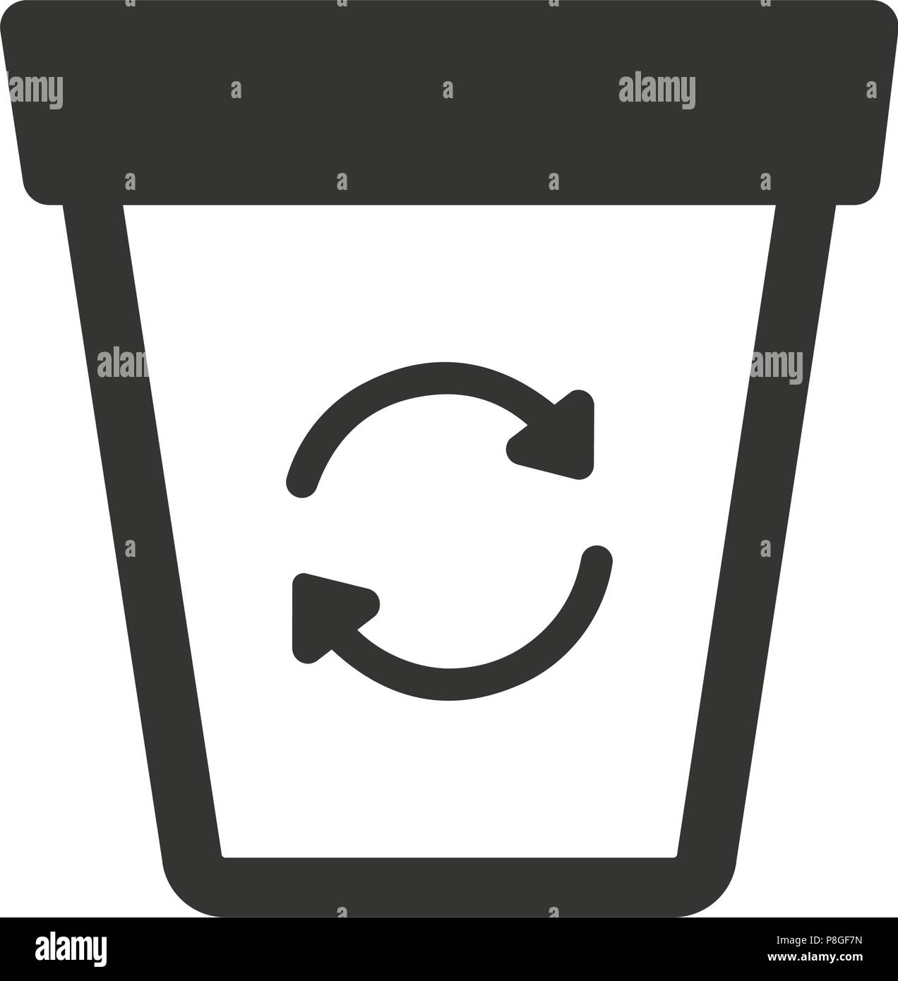 Icône de la corbeille Banque d'images vectorielles - Alamy