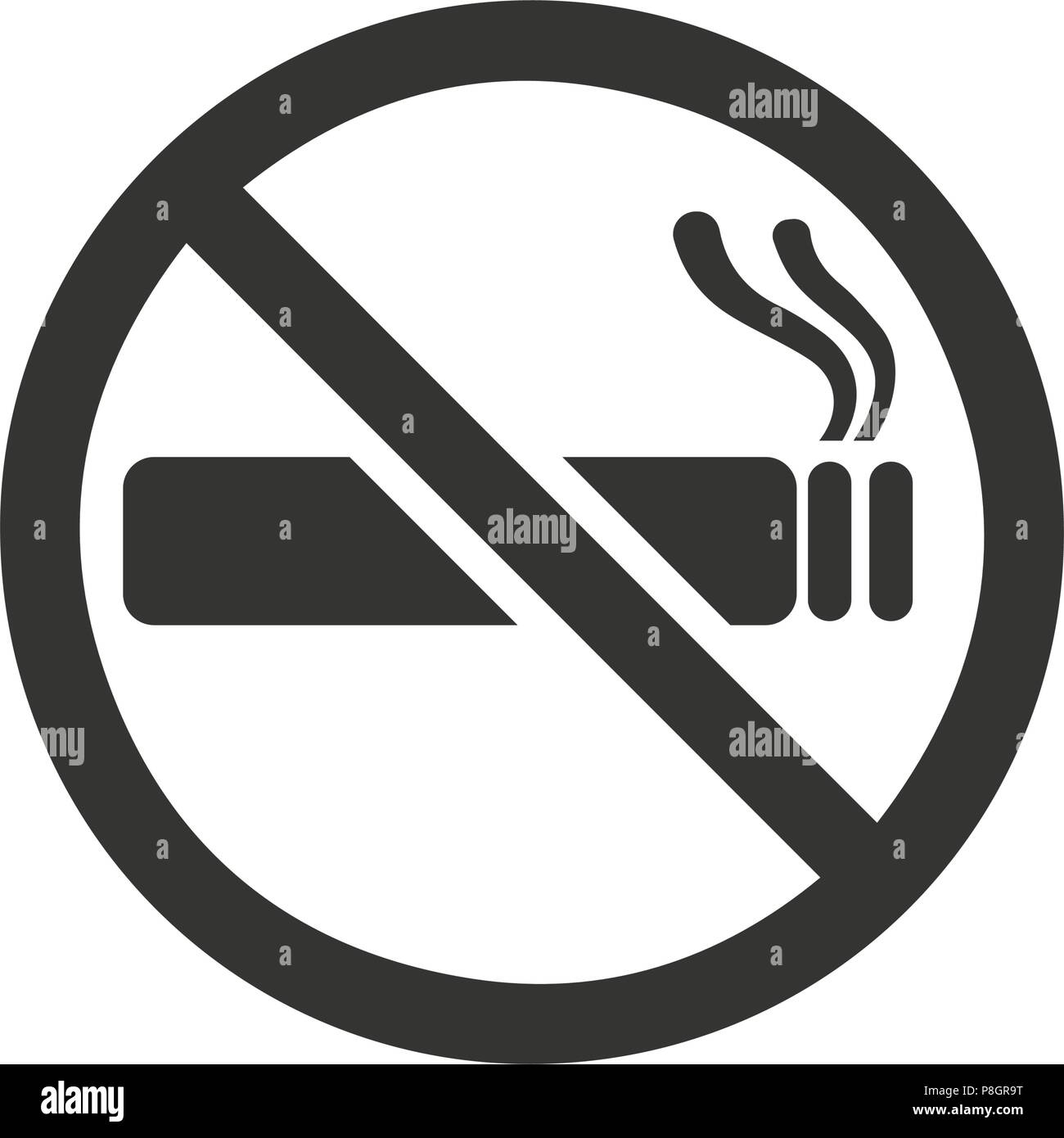 No smoking icon Banque d'images vectorielles - Alamy