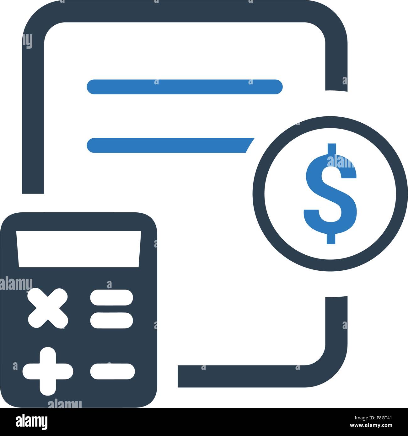 Icône de comptabilité Banque d'images vectorielles - Alamy