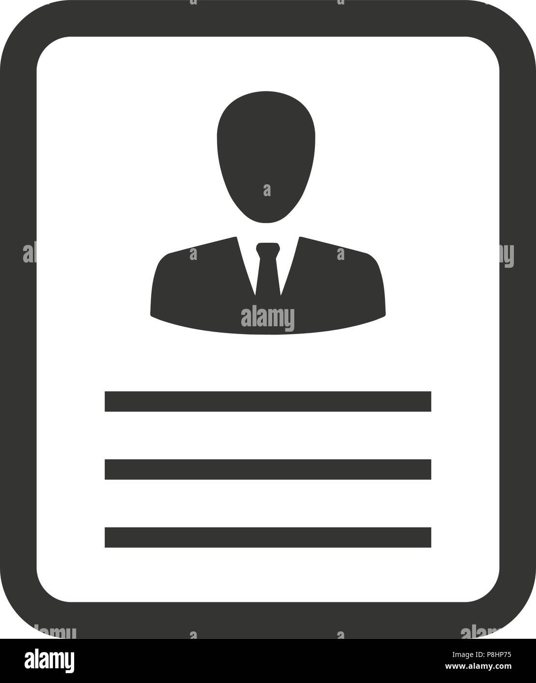 Icône de l'employé Image Vectorielle Stock - Alamy