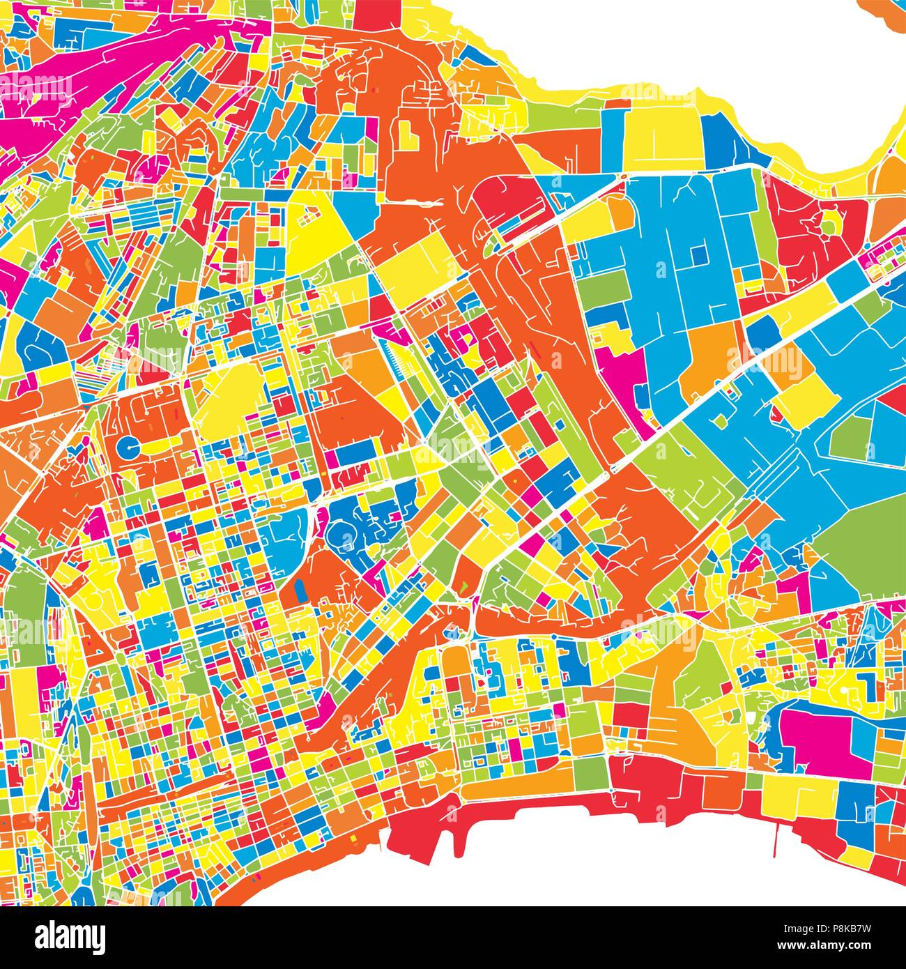 Carte touristique de baku Banque d'images vectorielles - Alamy