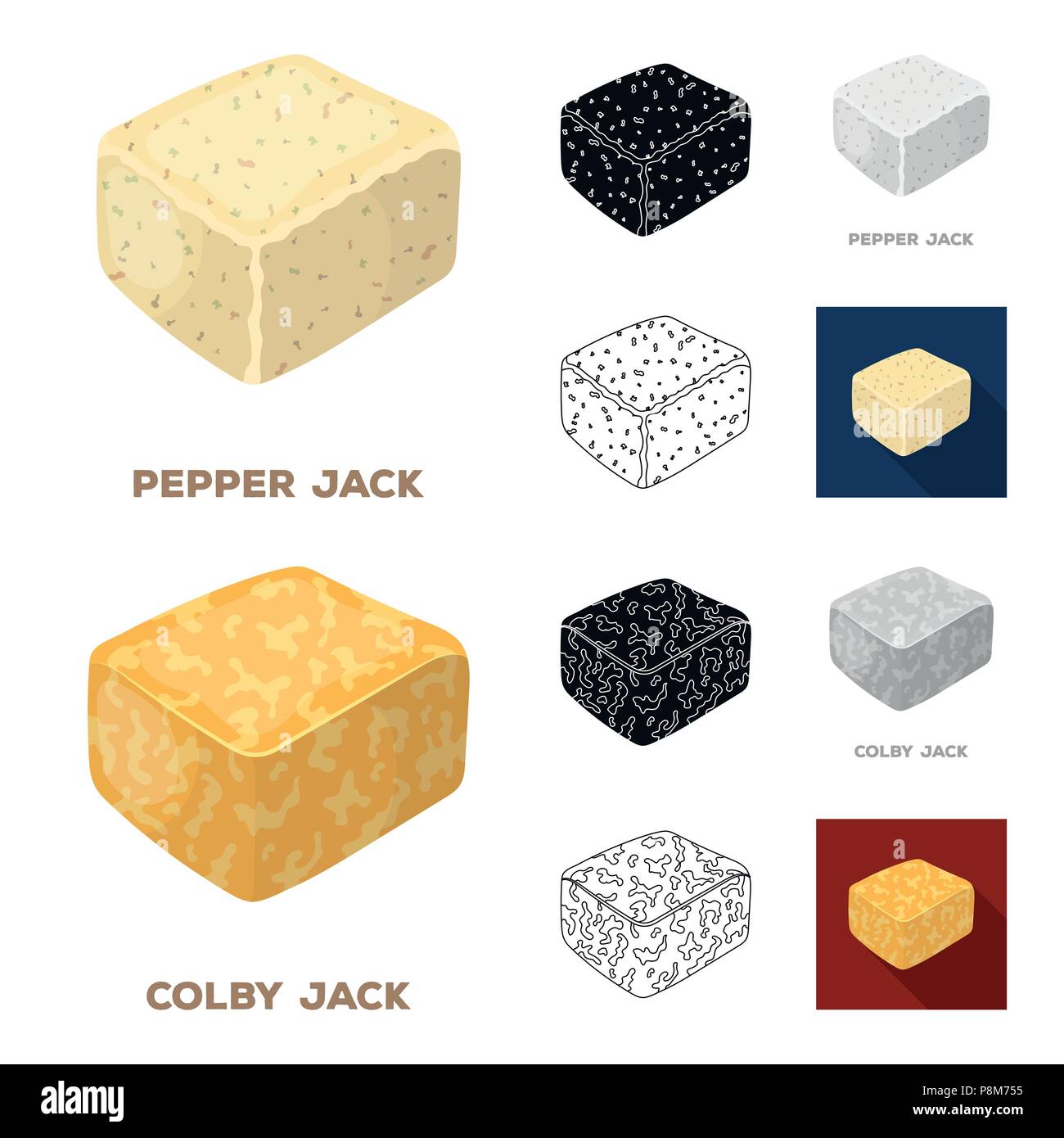 Différents types de fromage cartoon,Black,télévision,contour,monochrome ...