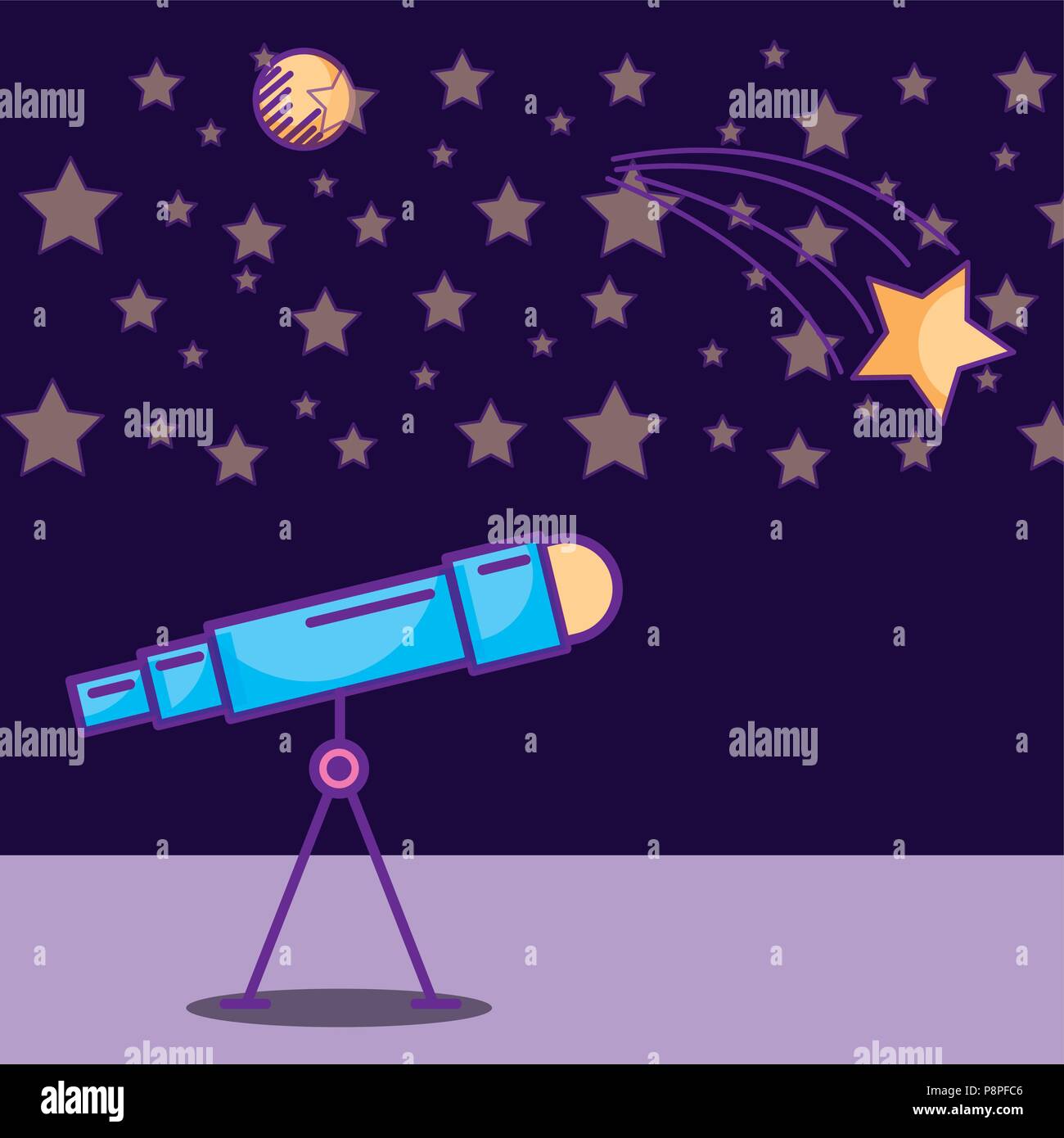 Carte de la galaxie de l'espace planète étoile hubble vector ...