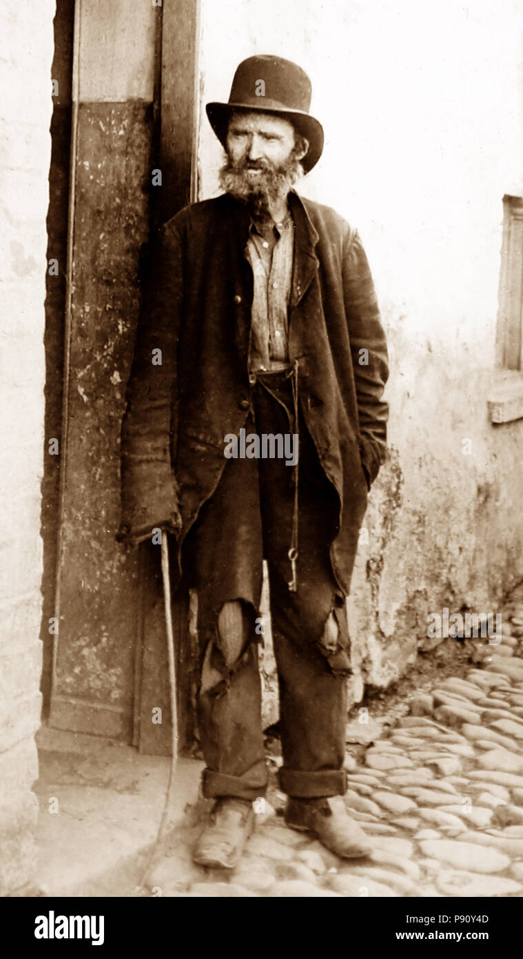 Un clochard ou Glasgow', 'worthie période victorienne Photo Stock - Alamy
