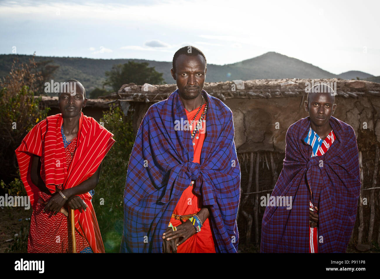 Masai men Banque de photographies et d’images à haute résolution - Alamy