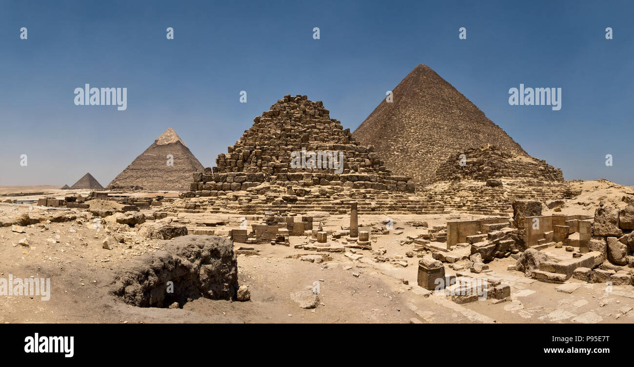 Complexe de la pyramide de gizeh Banque de photographies et d’images à ...