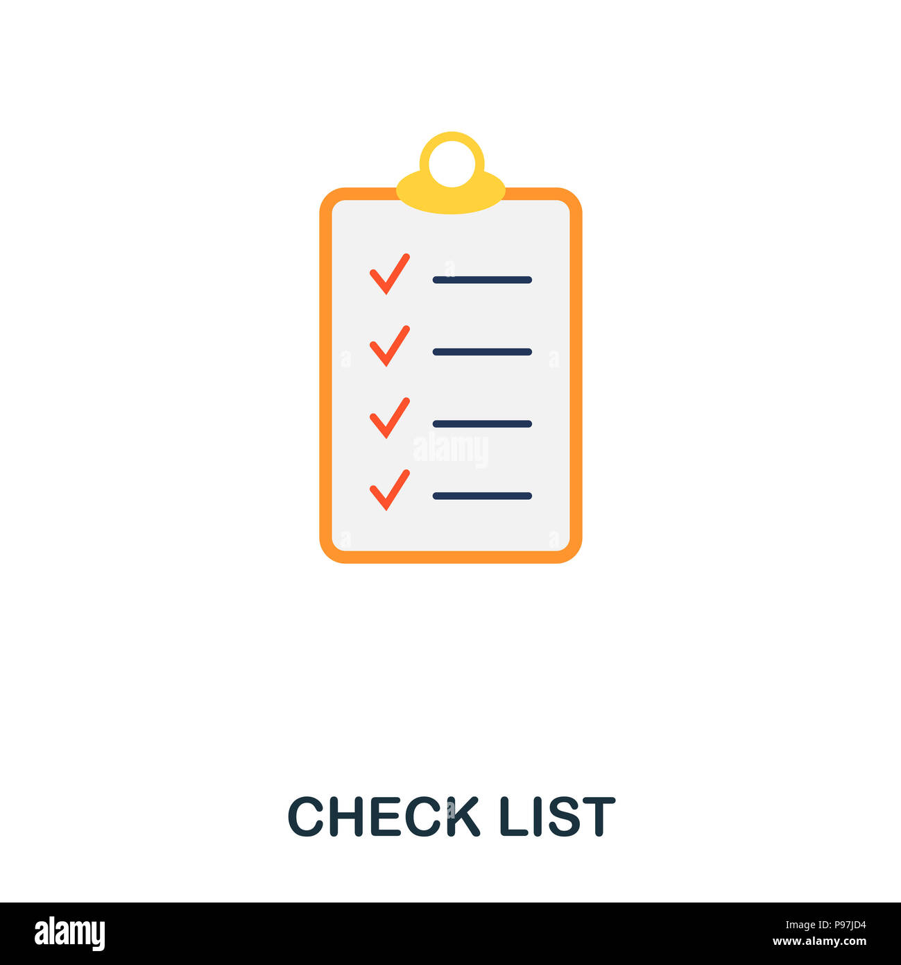 Vérifier l'icône Liste de télévision. Icône style premium télévision ...