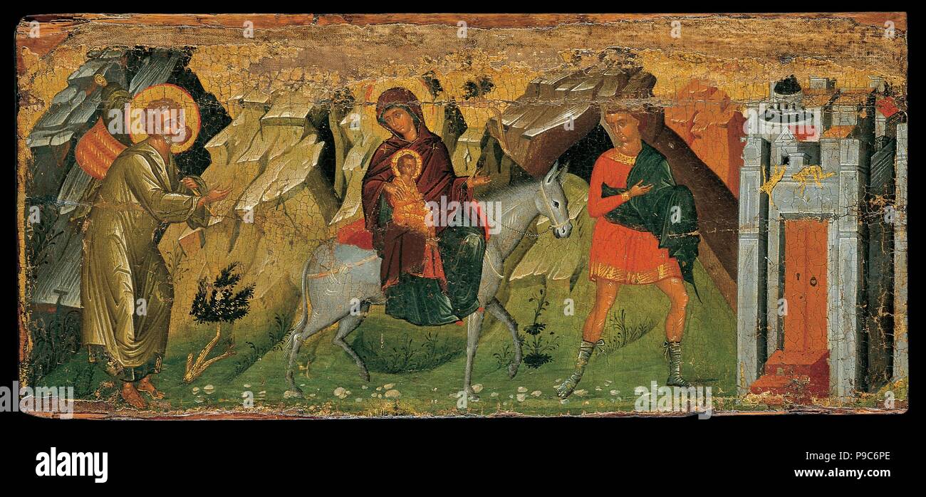 La Fuite en Égypte. Musée : Musée Benaki, Athènes Photo Stock - Alamy