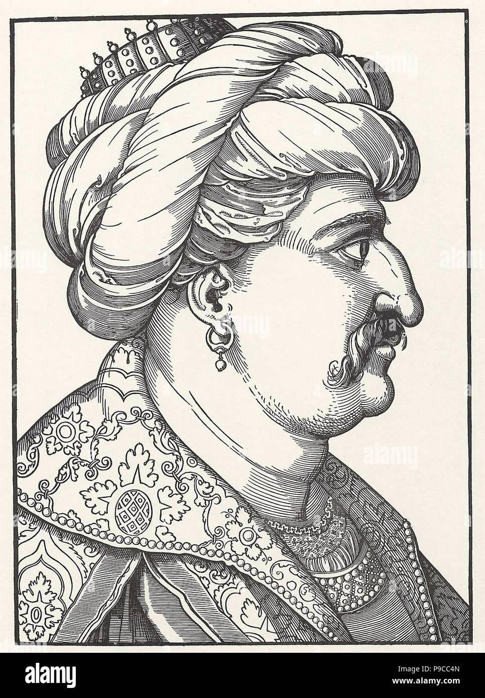 Portrait du Sultan Soliman le Magnifique. Musée : Herzogliches Museum ...