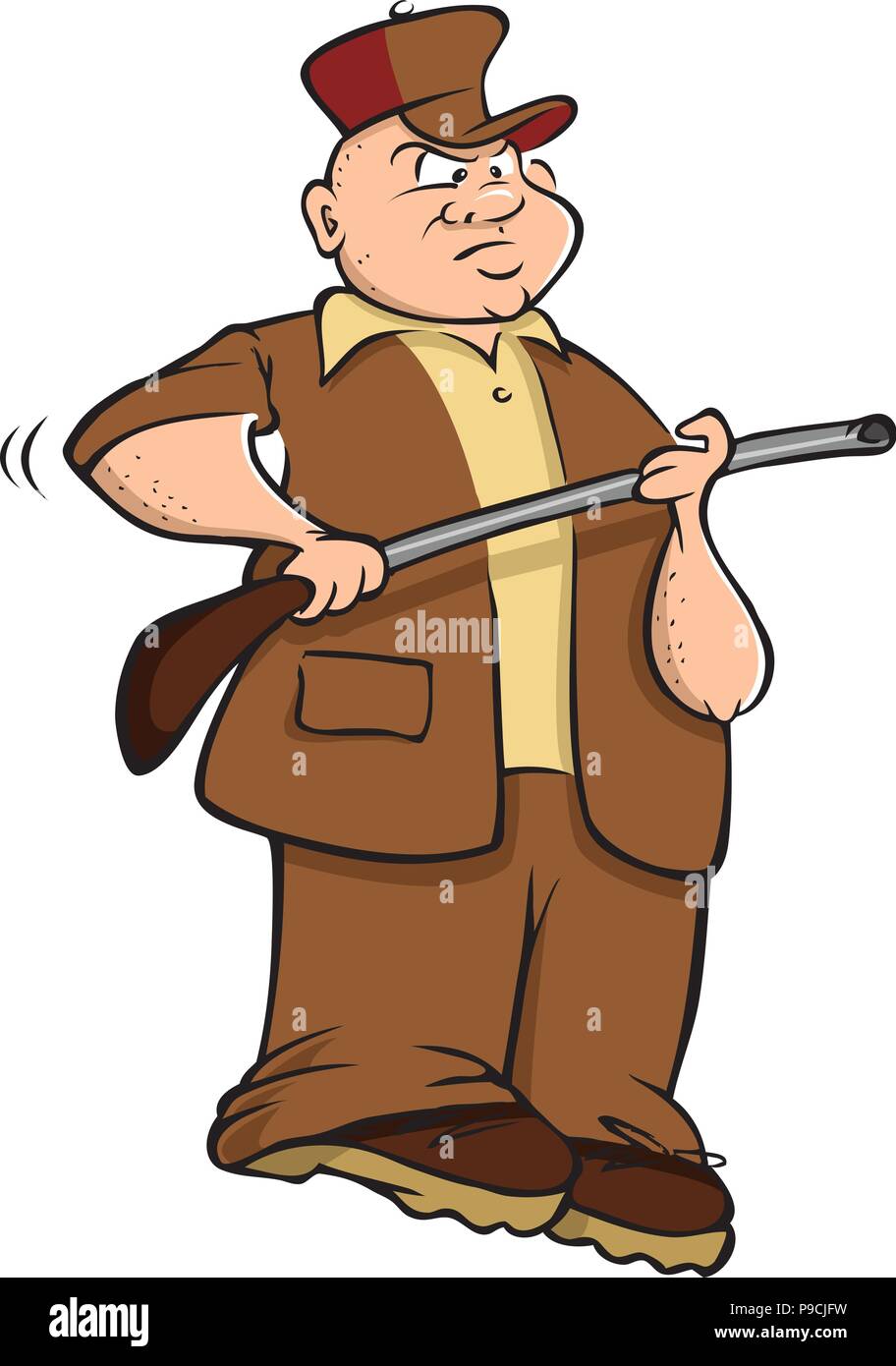 Chasseur de dessin animé Banque de photographies et d’images à haute ...