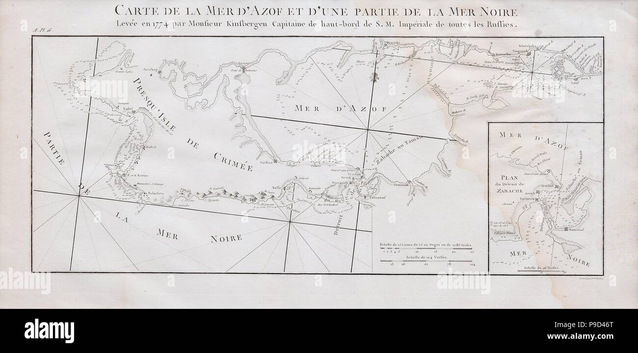 Carte de la mer d'azov Banque de photographies et d’images à haute ...