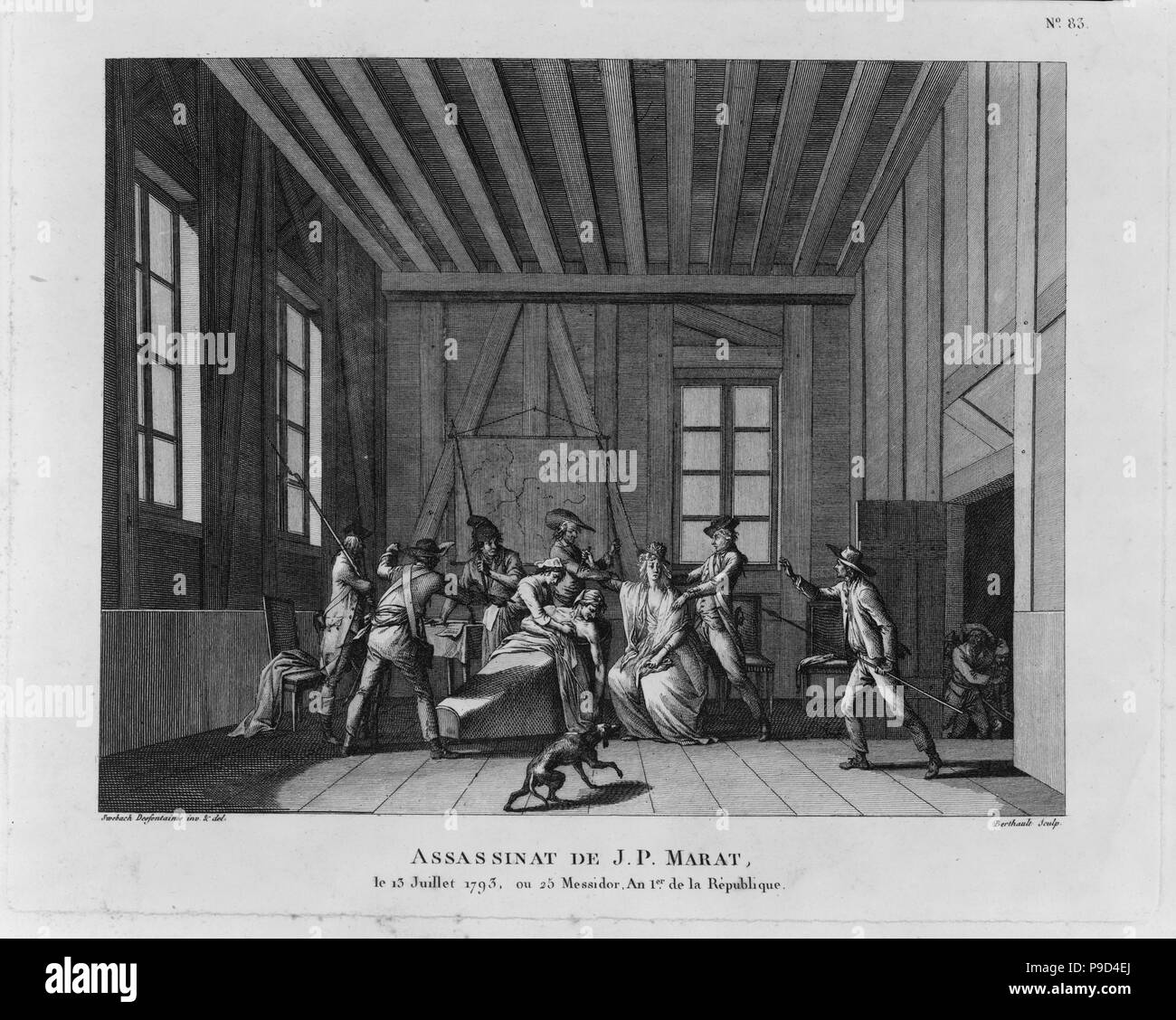 Murder of jean paul marat Banque de photographies et d’images à haute ...