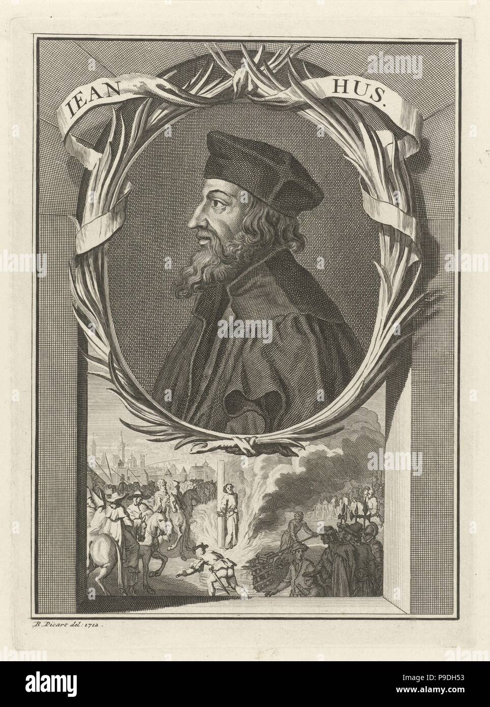 Portrait de jan hus ou johannes huss Banque de photographies et d ...
