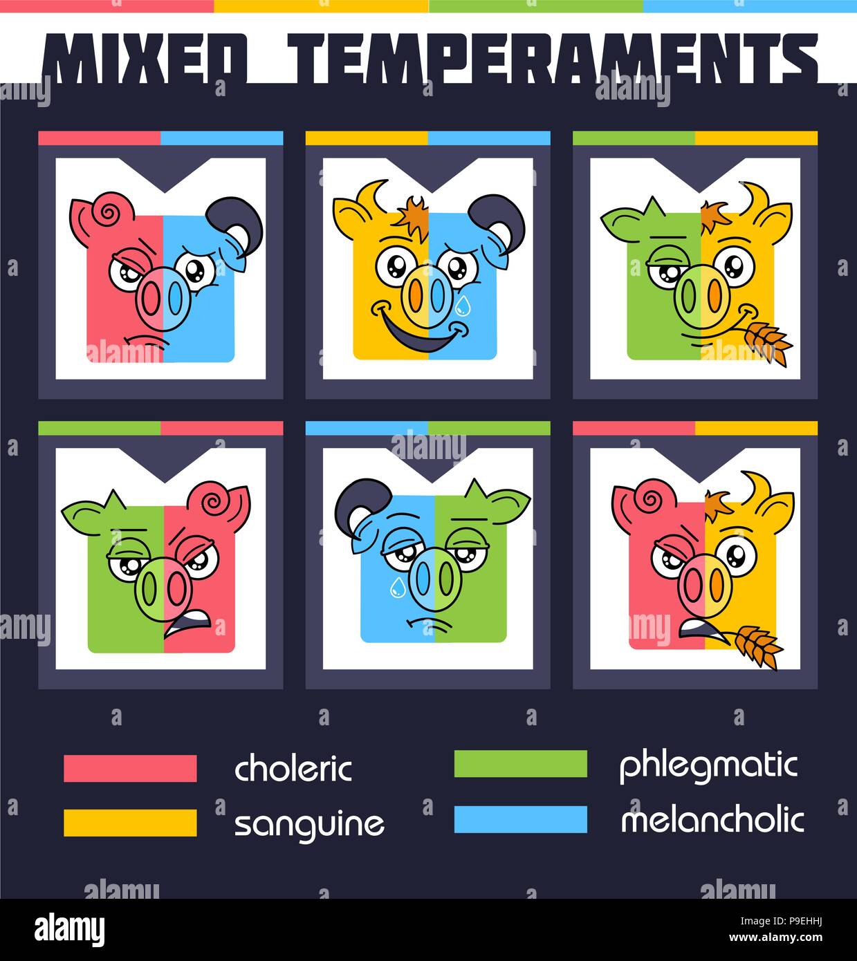 Tipos mixtos Banque d'images vectorielles - Alamy