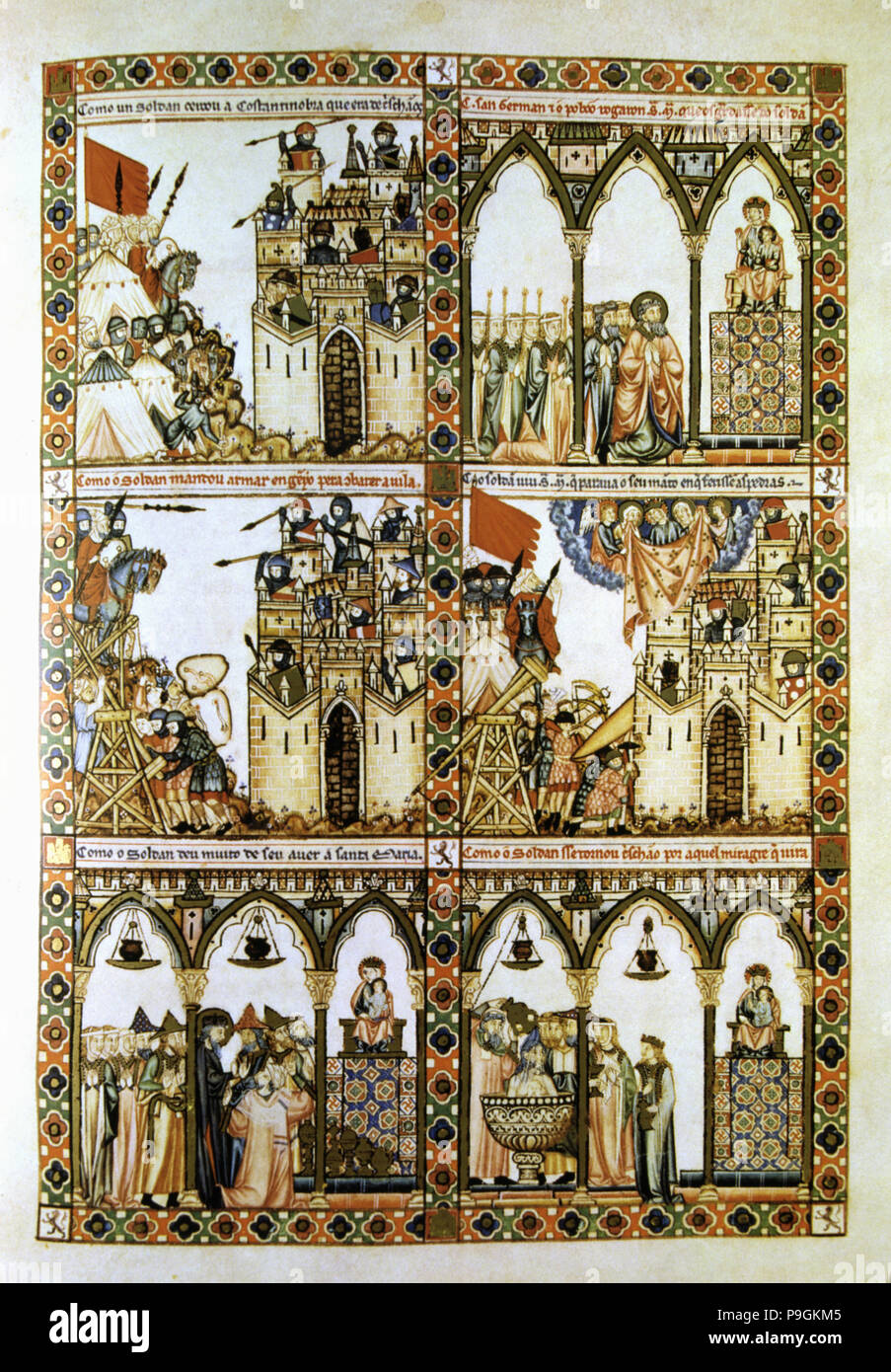 Cantigas de Santa Maria' Cantiga XXVIII, d'Alphonse X le Sage (1221 ...