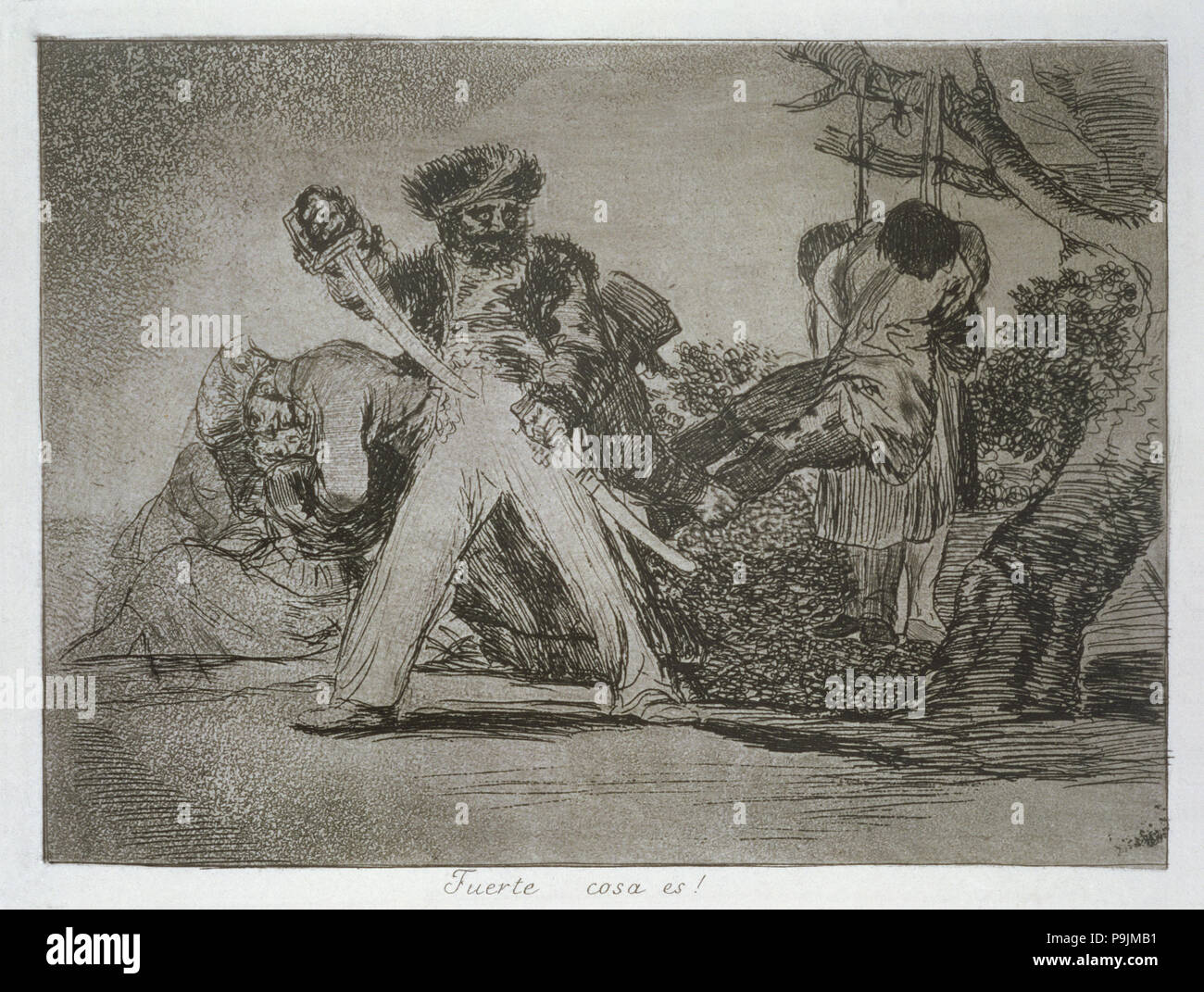Les désastres de la guerre, une série de gravures de Francisco de Goya ...