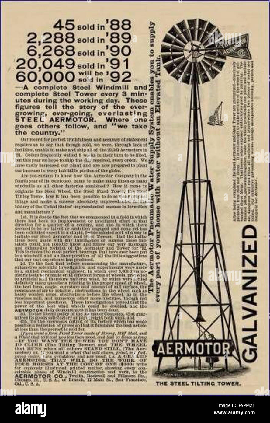 Aermotor windmill Banque de photographies et d’images à haute ...