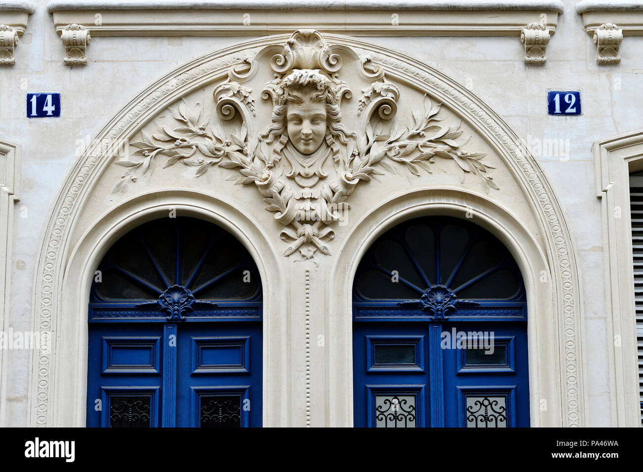 Détails des bâtiments Haussmann - Paris - France Photo Stock - Alamy