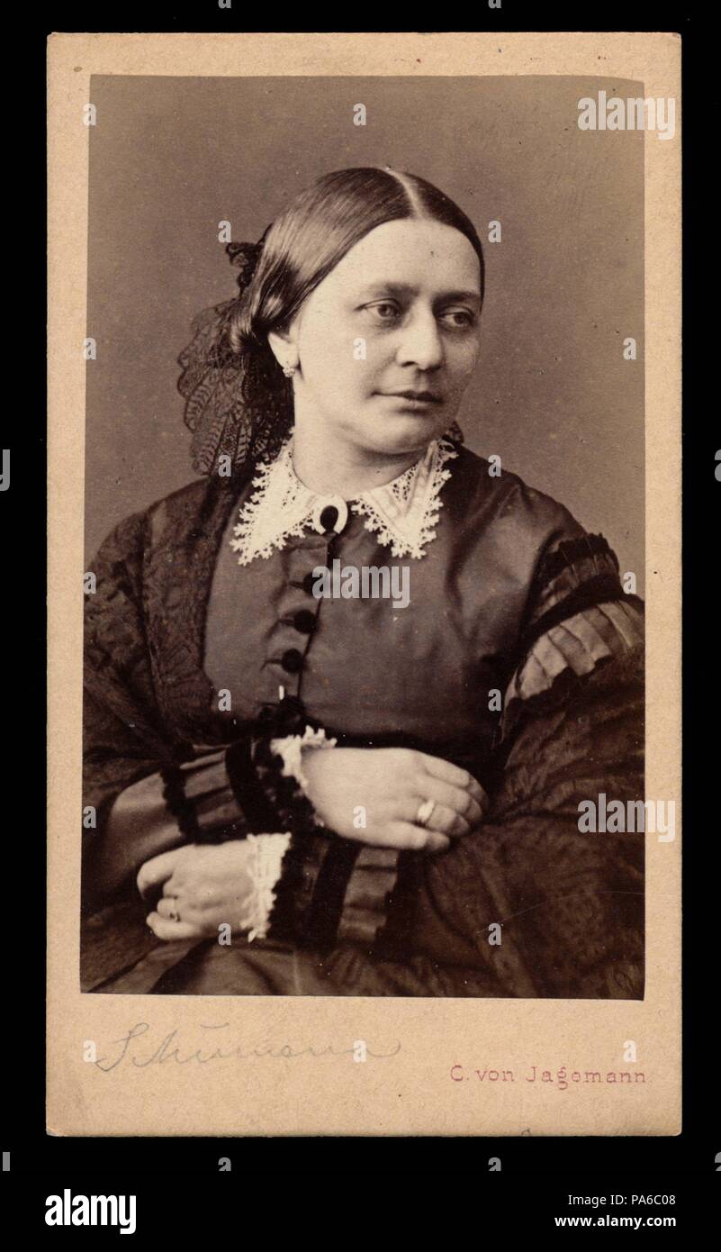 Portrait de Clara Schumann (1819-1896). Musée : collection privée Photo Stock - Alamy