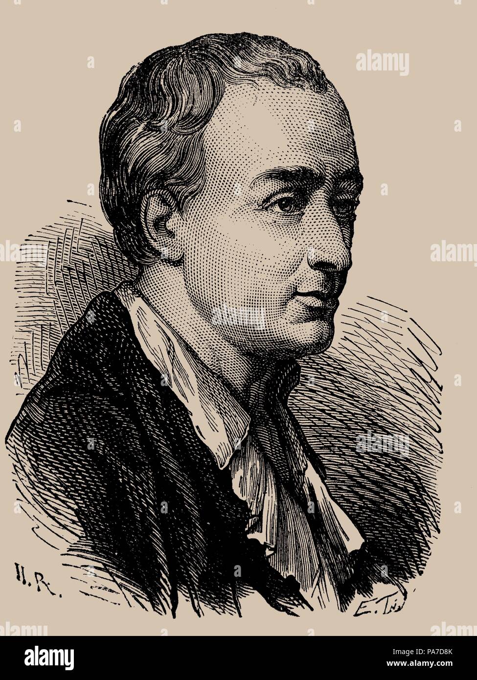 Portrait de Denis Diderot (1713-1784). Musée : collection privée Photo ...