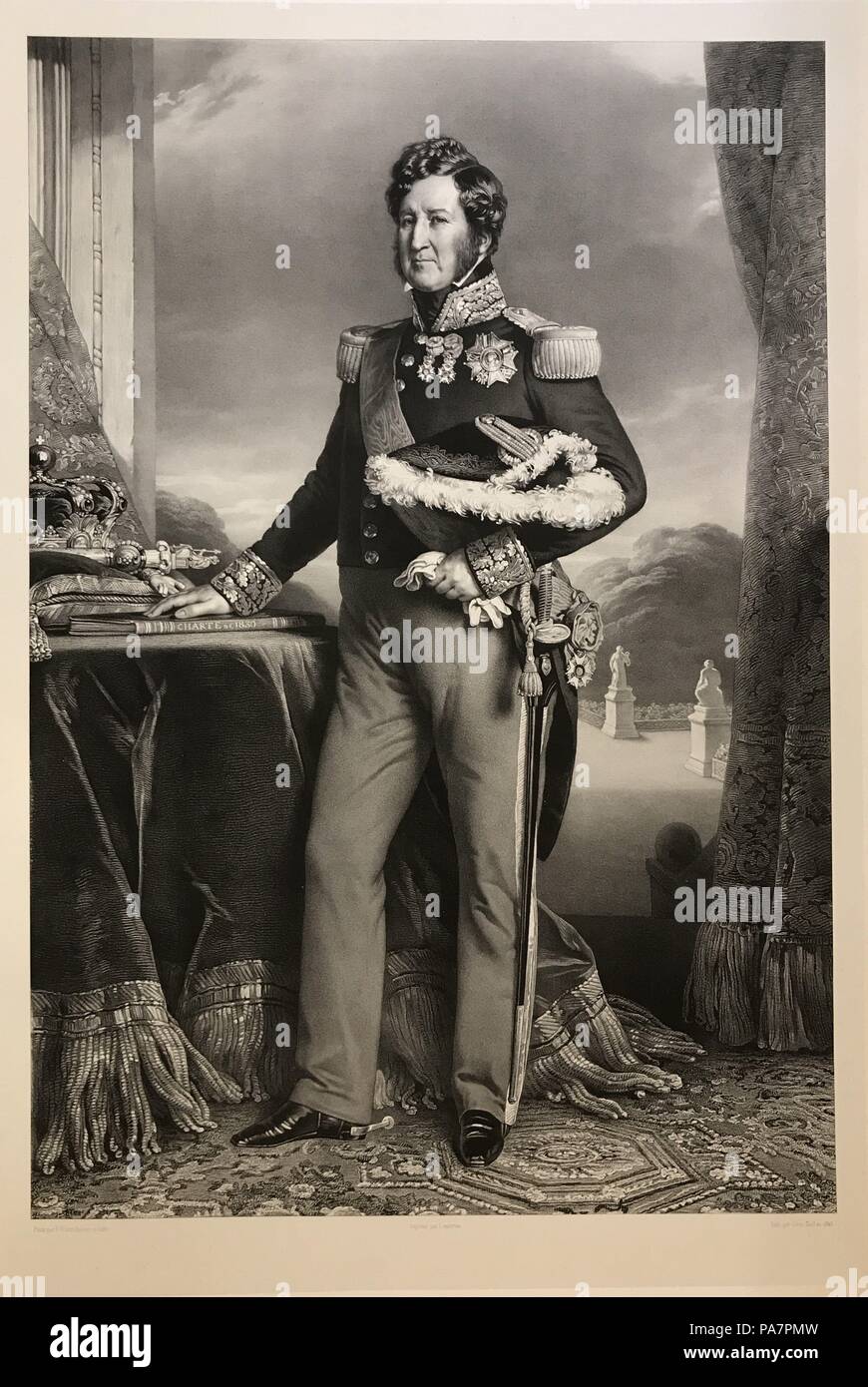 Portrait de Louis Philippe I (1773-1850), Roi des Français. Musée ...