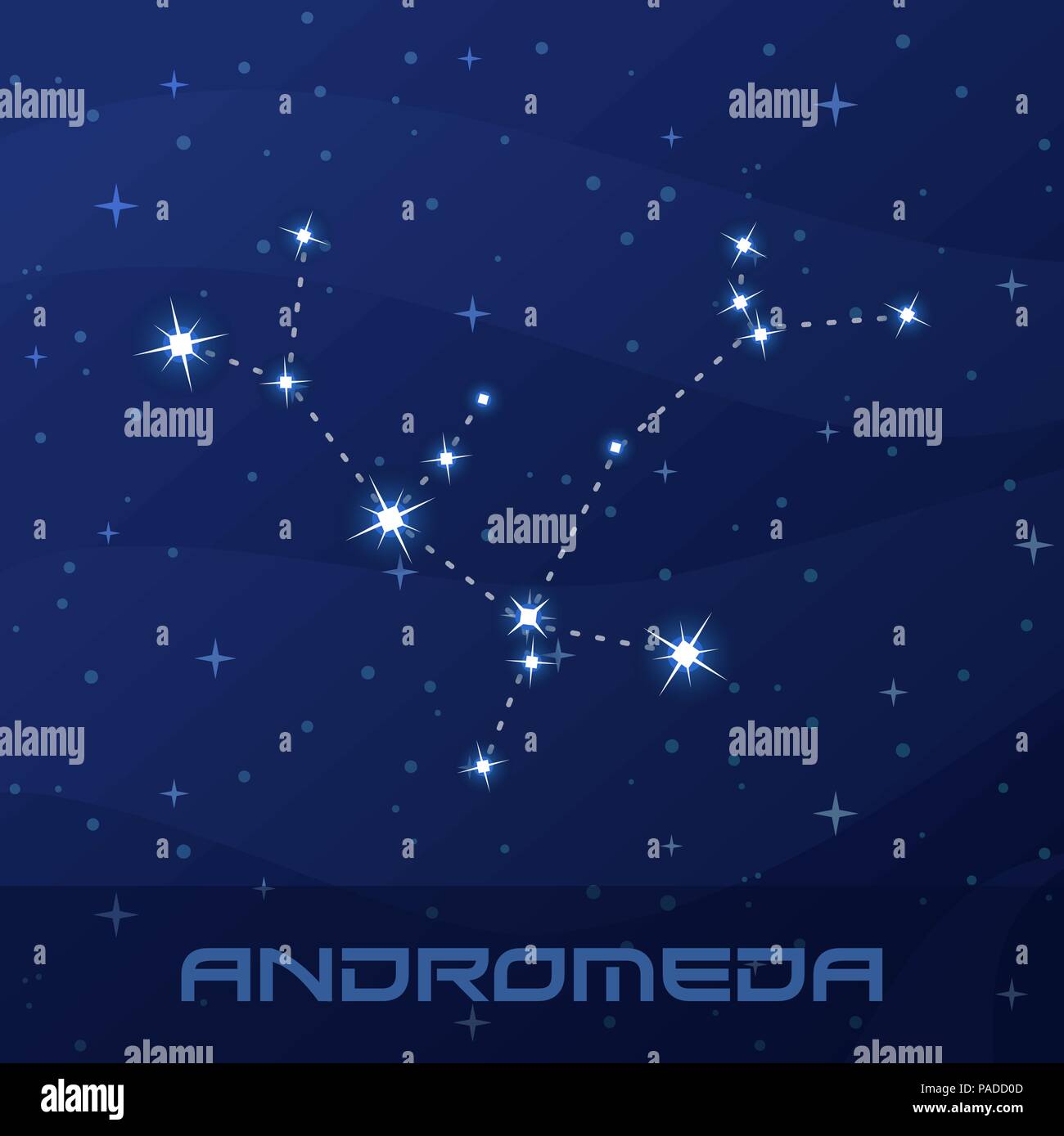 The andromeda galaxy Banque d'images vectorielles - Alamy