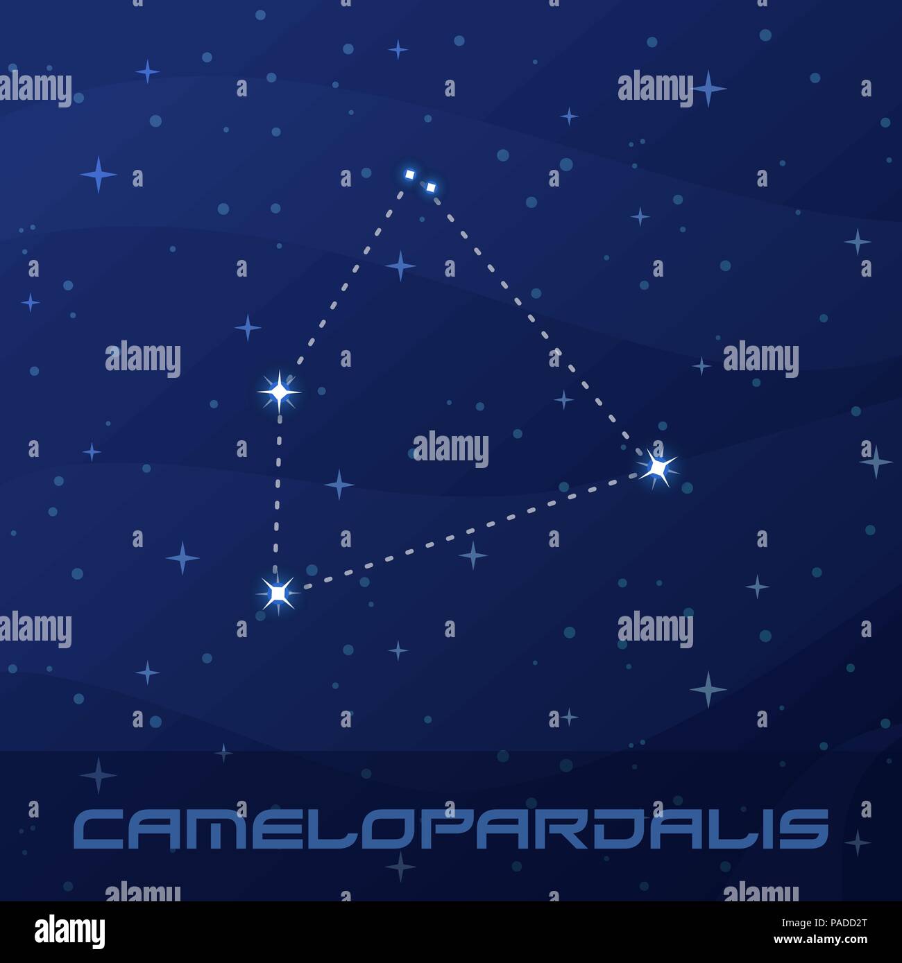 Girafe de la constellation Banque d'images vectorielles - Alamy