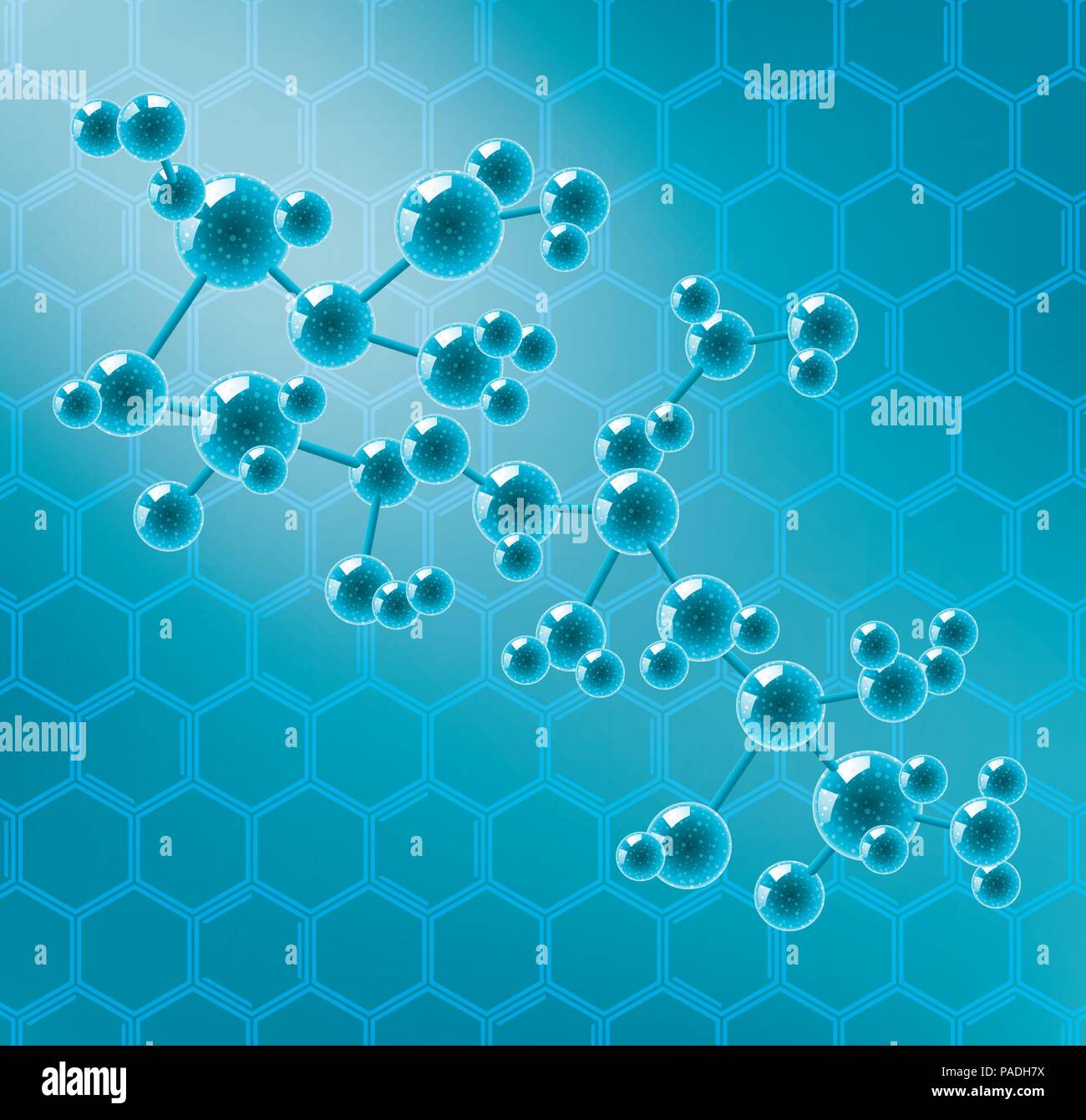 Abstract vector background microbe ou molécule chimique, et de la ...