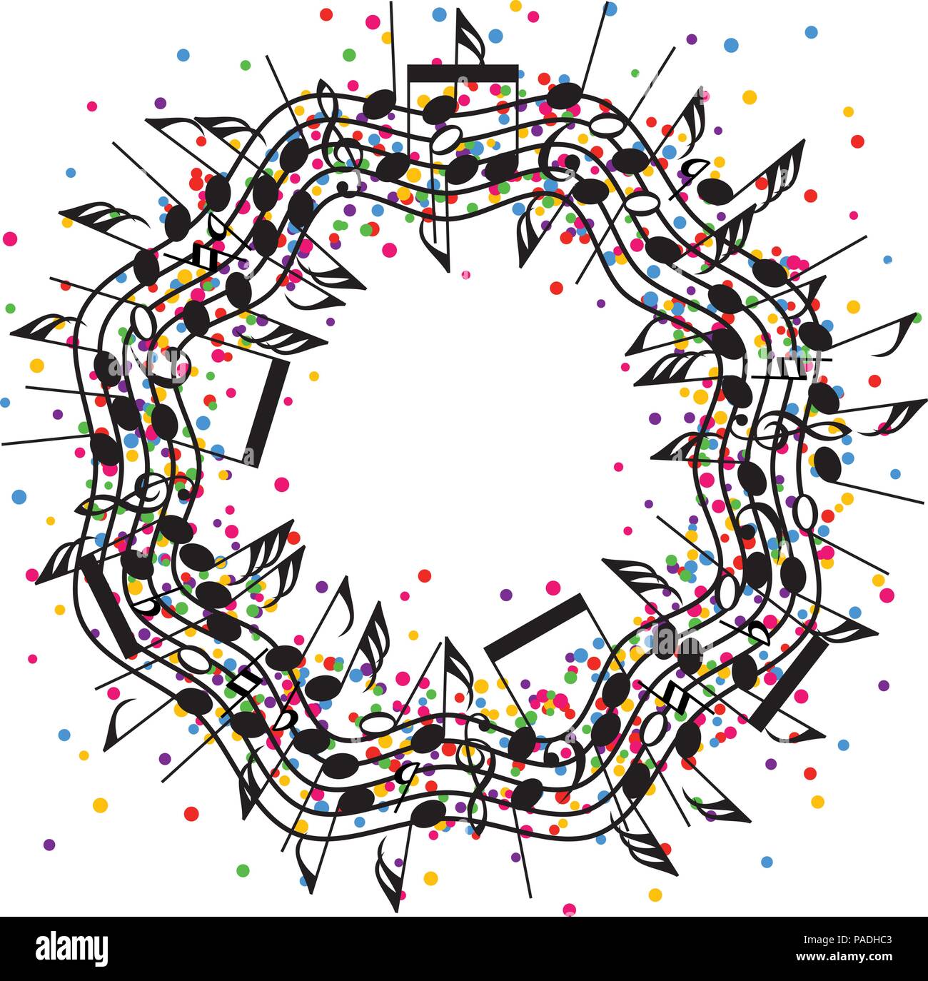 Music notes collection of sheet music Banque de photographies et d ...