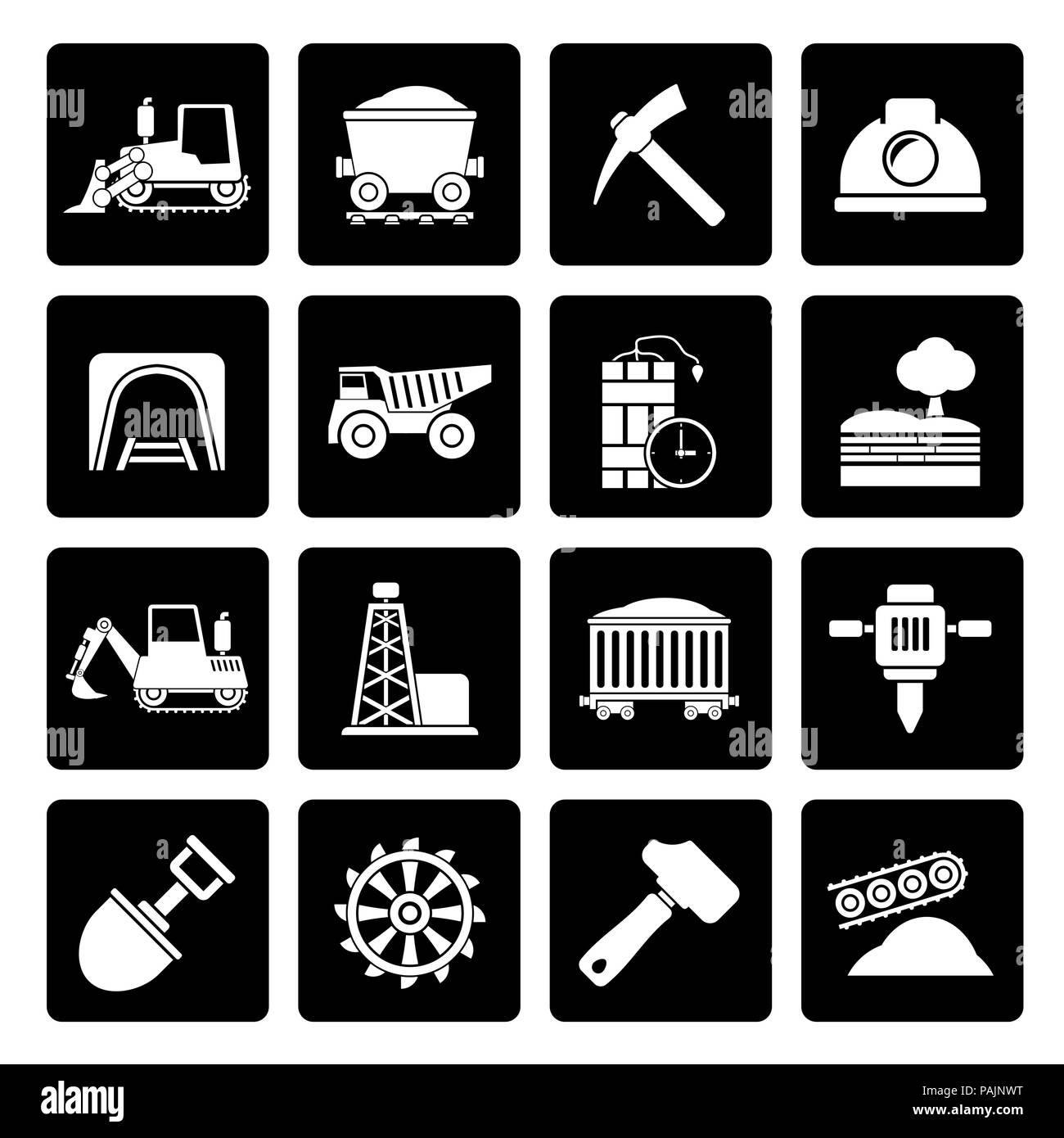 Train De Mine Banque d'images vectorielles - Alamy