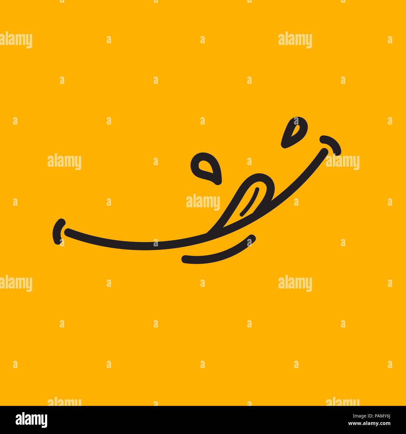 Smiley emoticon hungry Banque de photographies et d’images à haute ...