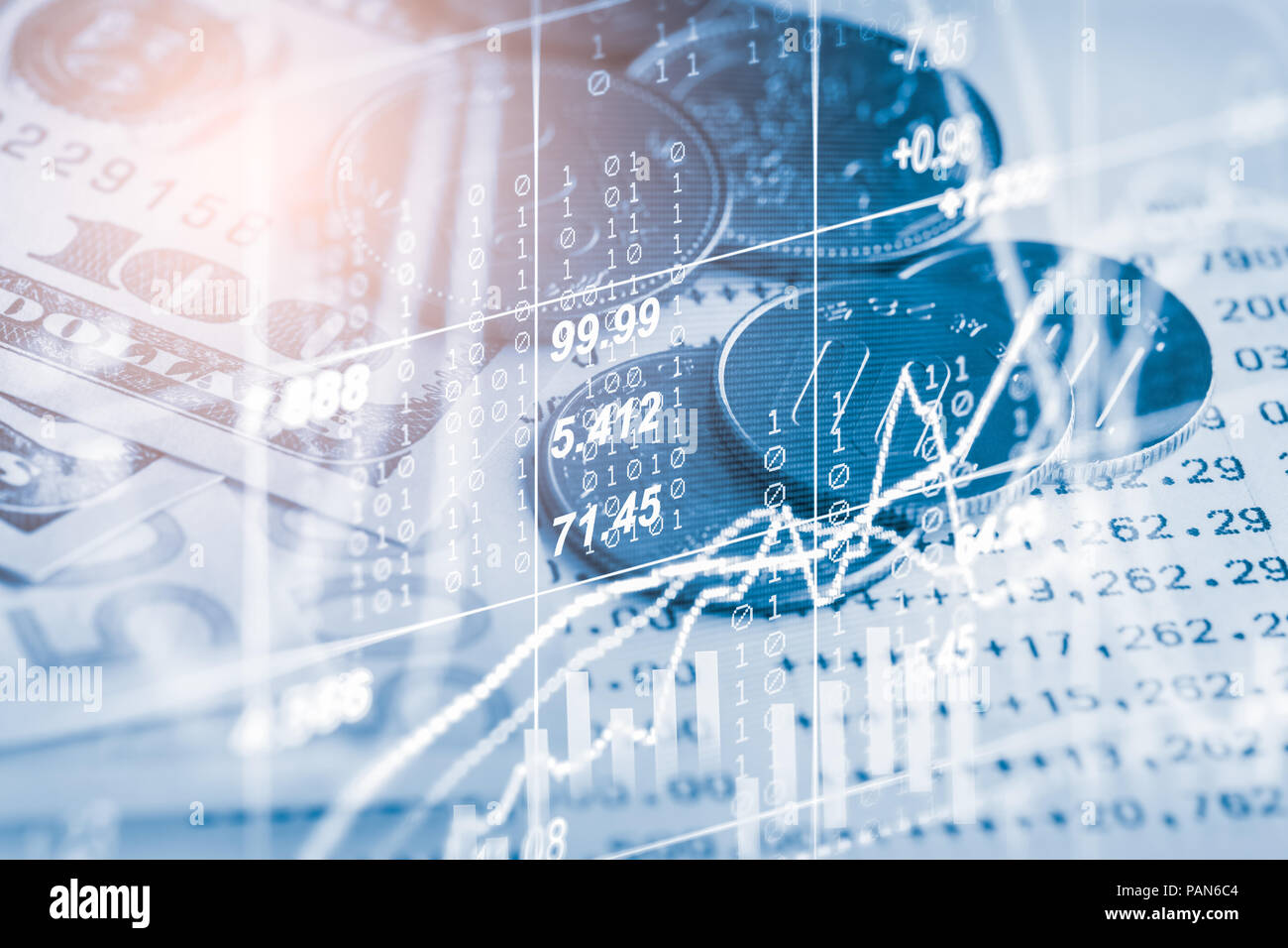 Bourse ou le commerce de forex graphique graphique chandelier et ...