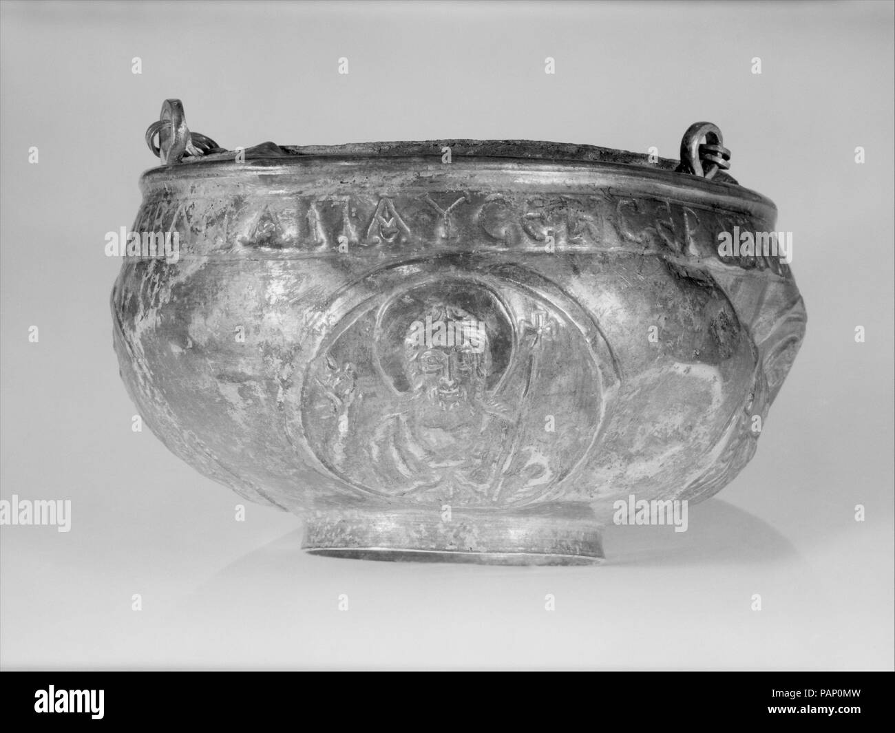 Virgin mary byzantine art Banque d'images noir et blanc - Alamy