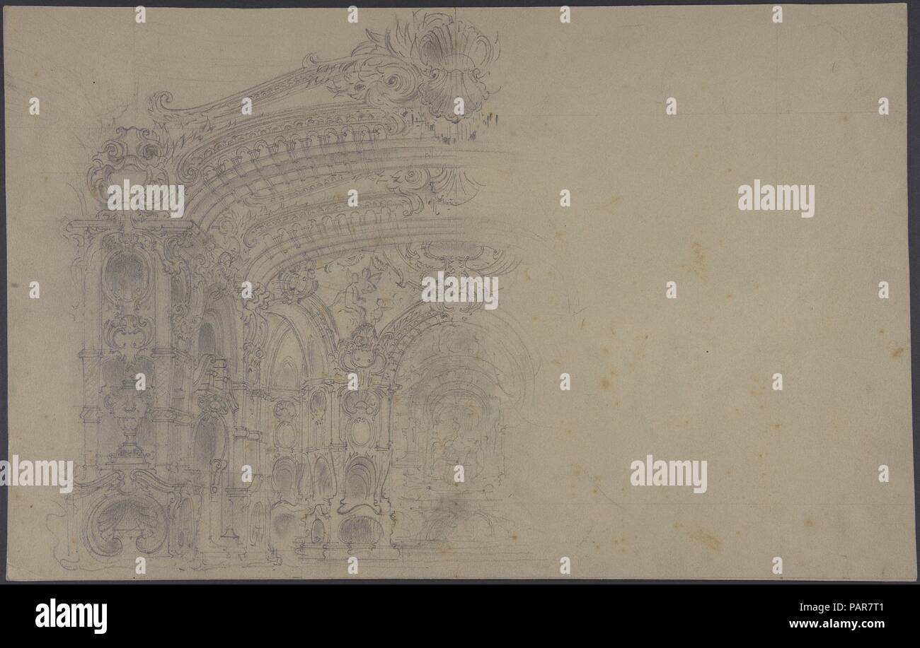 Ouverture raffinée de style proscenium de style baroque et rococo ...