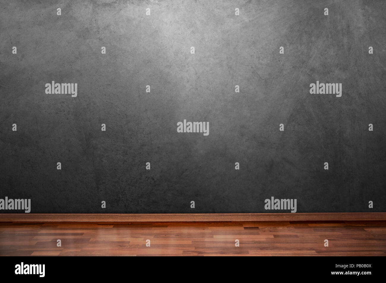 Mur en béton et plancher en bois Banque de photographies et d’images à ...