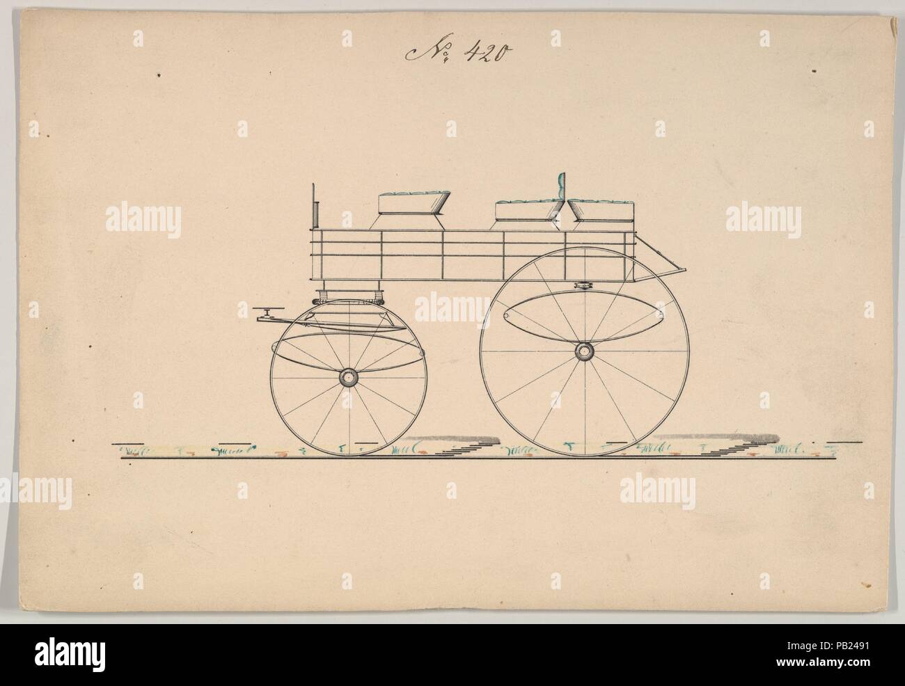 Dessin de conception de chariot Banque de photographies et d’images à ...