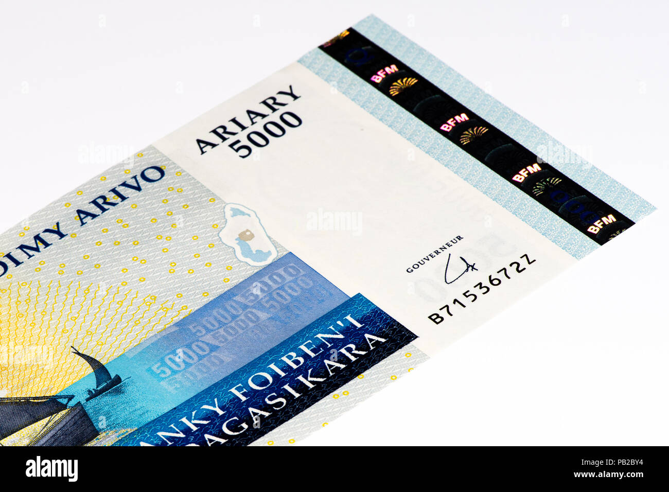 5000 ariary malgache bank note de Madagascar. Ariary malgache est la ...