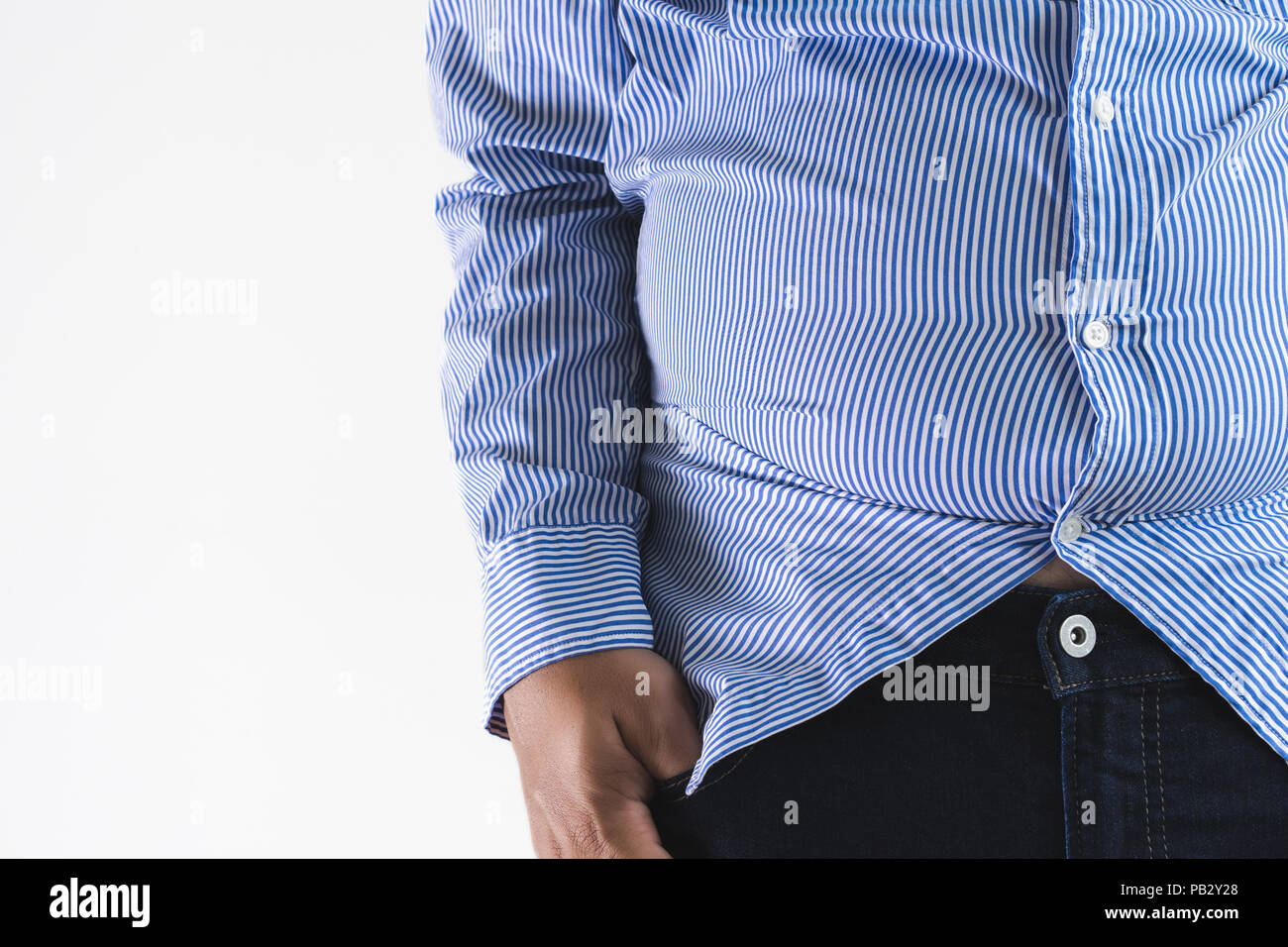 Obese fat chubby men belly Banque de photographies et d’images à haute ...