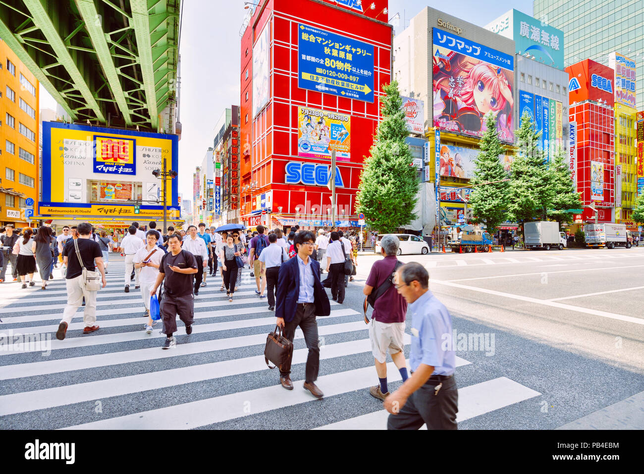 Akihabara, Tokyo, Japon. Cet endroit est le paradis des jeux et anime ...