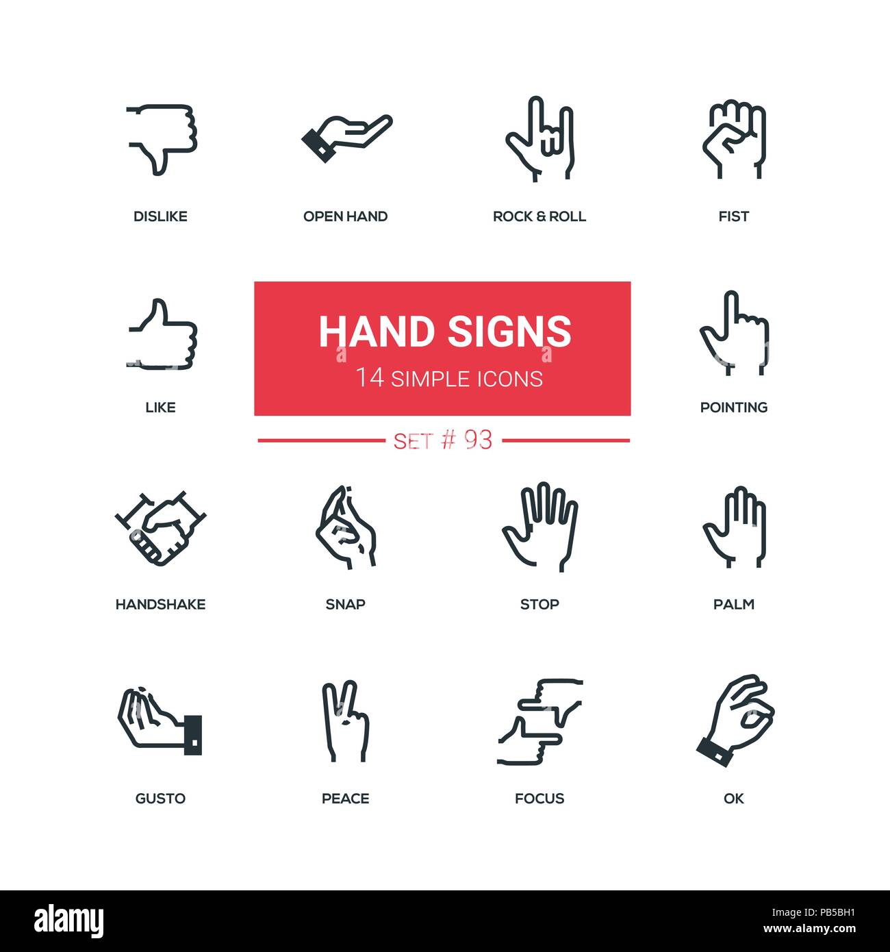 Signes de la main Banque de photographies et d’images à haute ...