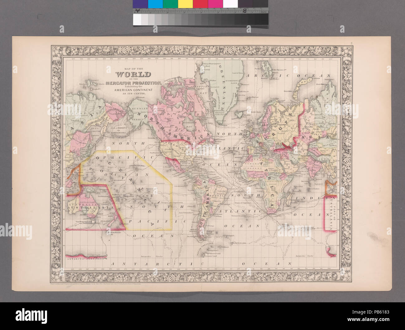 Mercator projection map Banque de photographies et d’images à haute ...