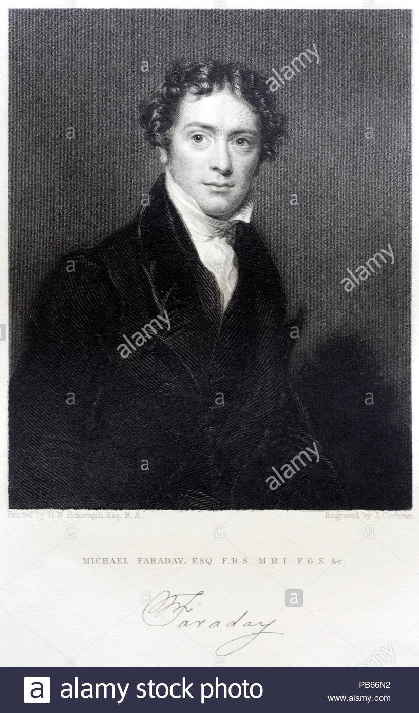 Portrait De Michael Faraday Banque d'image et photos - Alamy
