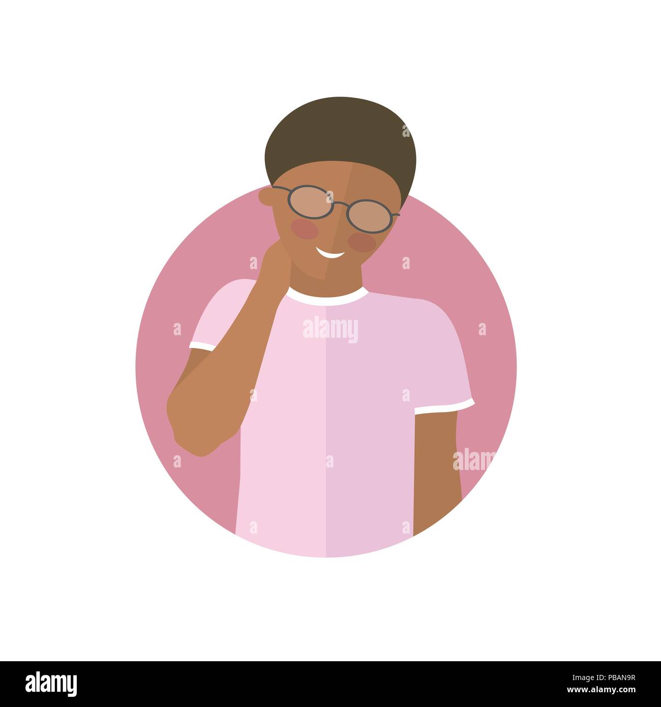 Personnage homme timide Banque d'image et photos - Alamy