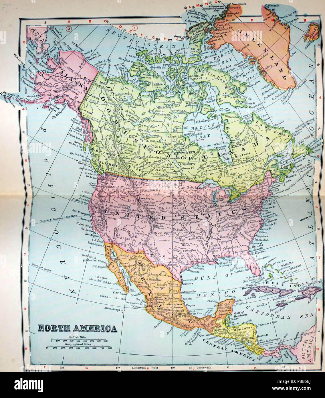 Mapa político de américa del sur Banque de photographies et d’images à ...