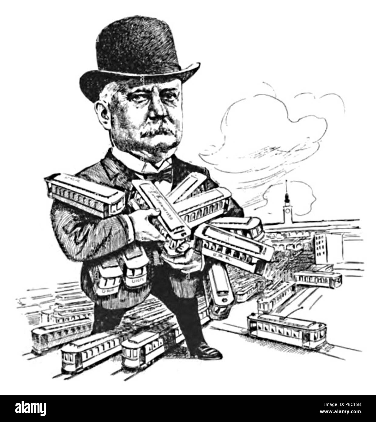 Caricature cartoon Banque d'images noir et blanc - Alamy