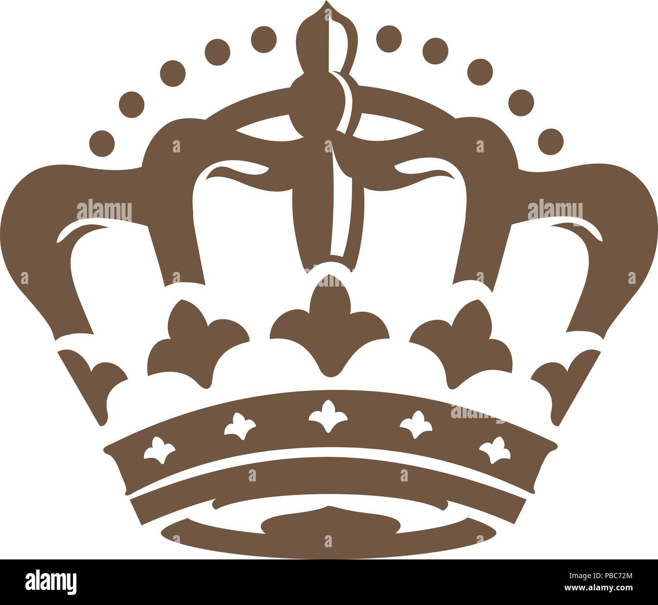 Symbole et icône de la couronne Banque d'images vectorielles - Alamy