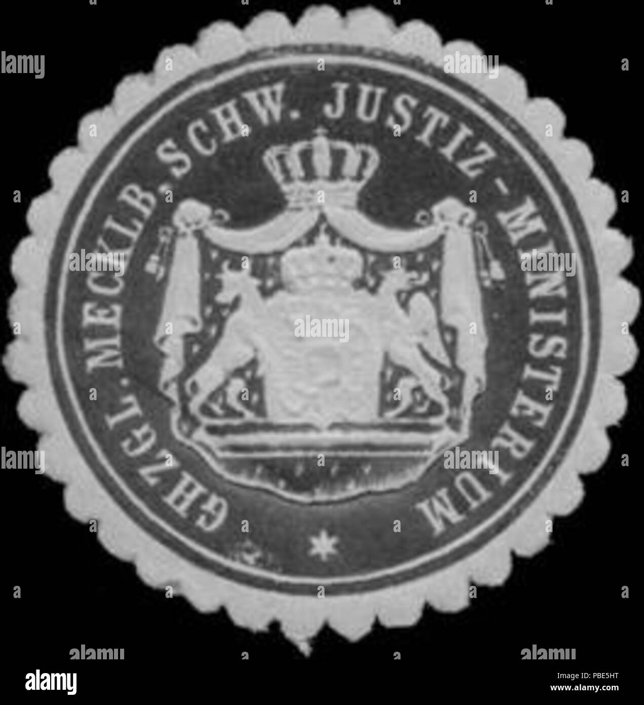 Justice stamp Banque d'images noir et blanc - Alamy